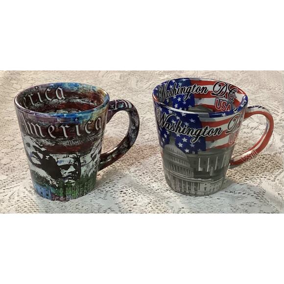 Unbranded | Dining | Washington Dc America Souvenir Coffee Mugs Cups ...